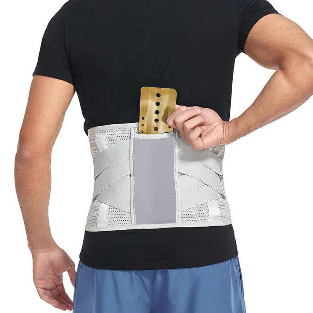 LumbarMate™ | Back Brace with Steel Lumbosacral Support Plate ...